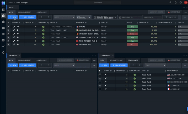 Trade Order Management System (OMS) | Limina IMS